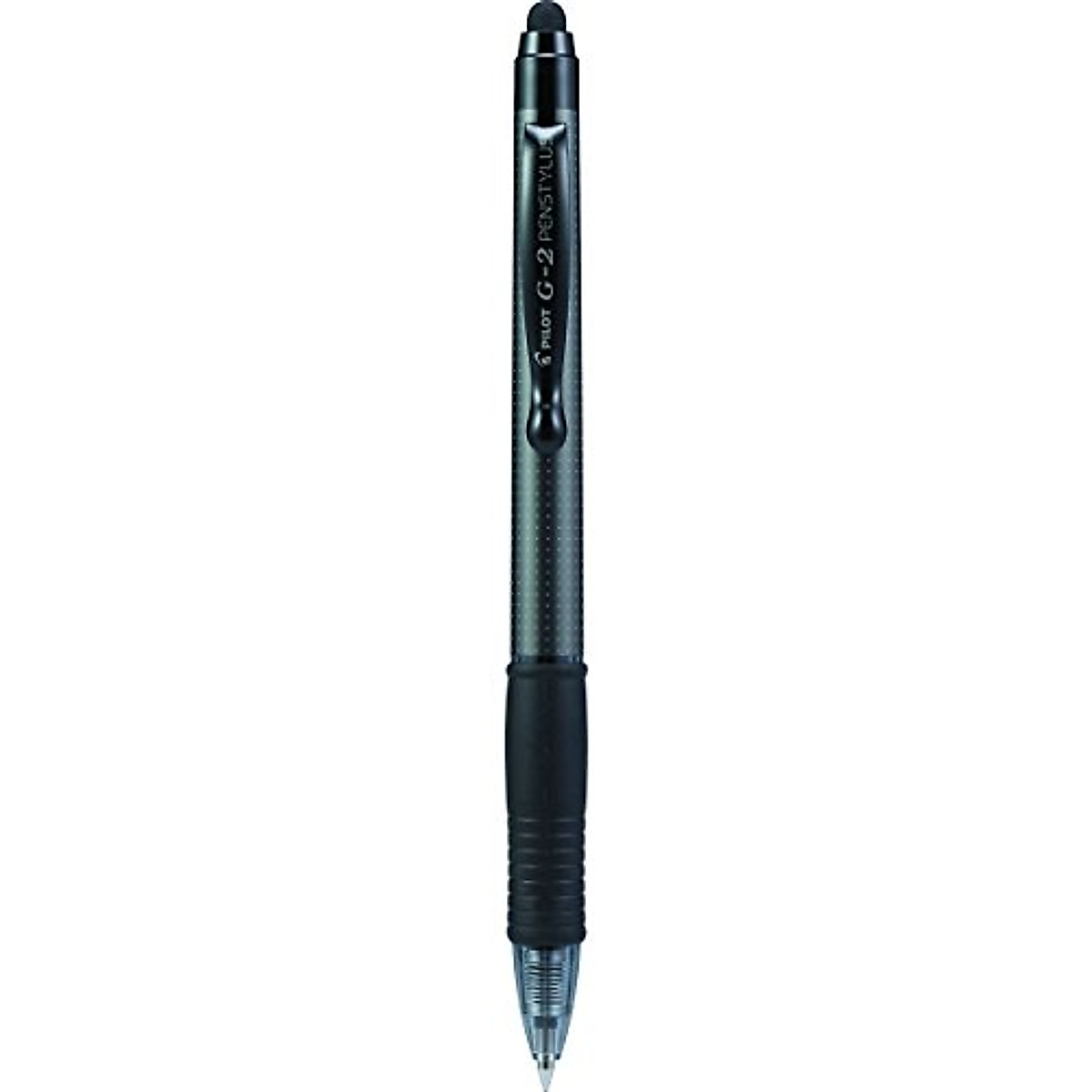 PILOT G2 Pen Stylus, Fine Point, Gray Barrel, Black Ink, 12-Pack (34319)