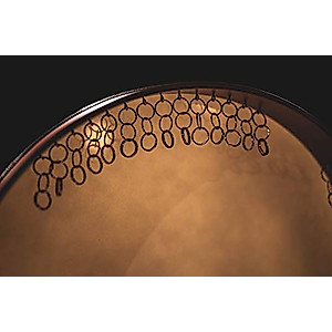 Meinl, 20 inches Frame Drum with Metal Rings, DAF-NOT Made in China-Coated Synthetic Head, Antique Brown Finish, 2-Year Warranty, 20" Diameter (FD20D-TF)