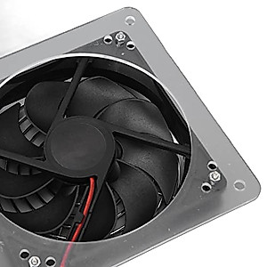 DAUERHAFT 100W Solar Powered Fan, Powerful Solar Fan Kit & Solar Powered Air Conditioner for Outside, Compact Solar Exhaust Fan & Chicken Coop Fan for Greenhouses, Doghouses, Sheds