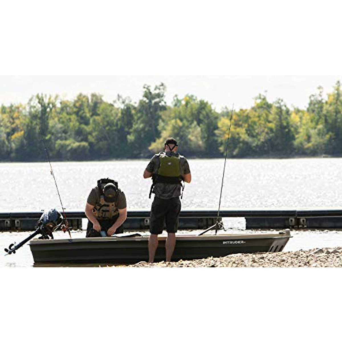Pelican - Boat Intruder 12 - Jon Fishing Boat - 12 ft. - Great for Hunting/Fishing , Khaki / Beige