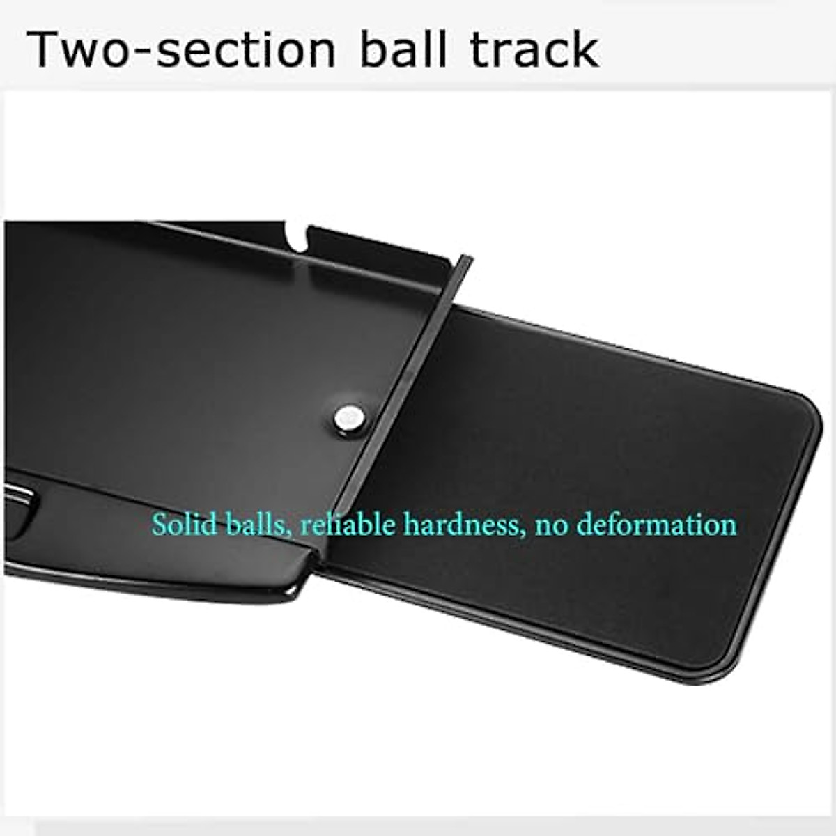 OM-PDD Slide Out Keyboard Tray Under Desk, 360° Hidden Mouse Pad, No Drill, Metal Steel Under Desk Tray, Silent, Smooth, Strong Load-Bearing, Strong and Stable