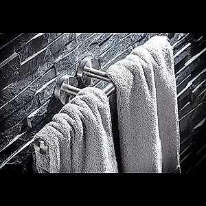 OMOONS Stainless Steel Towel Bar,Creative Multifunctional Single Rod Towel Rail