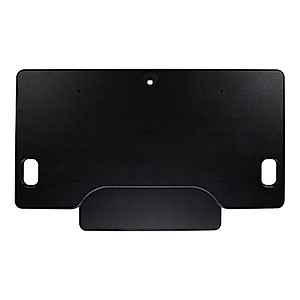 Rocelco 46" Large Height Adjustable Standing Desk Converter with Double Monitor Mount BUNDLE - Quick Sit Stand Up Computer Workstation Riser - Retractable Keyboard Tray - Black (R DADRB-46-DM2)