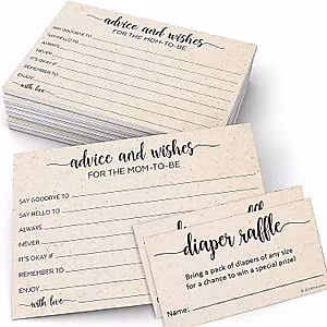321Done Baby Shower Bundle: Diaper Raffle and Advice for Mom-to-Be - Kraft