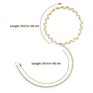 Holibanna Pearl Chain Waist Belt Pearl Alloy Waist Chain Body Chain for Women Jeans Dresses