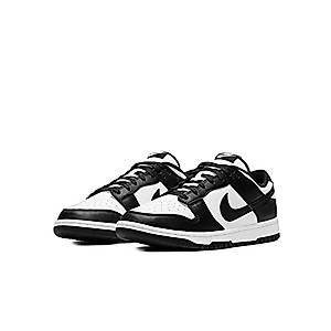 Nike Dunk Low Retro Men's Basketball Shoes, White Black White, 11 US