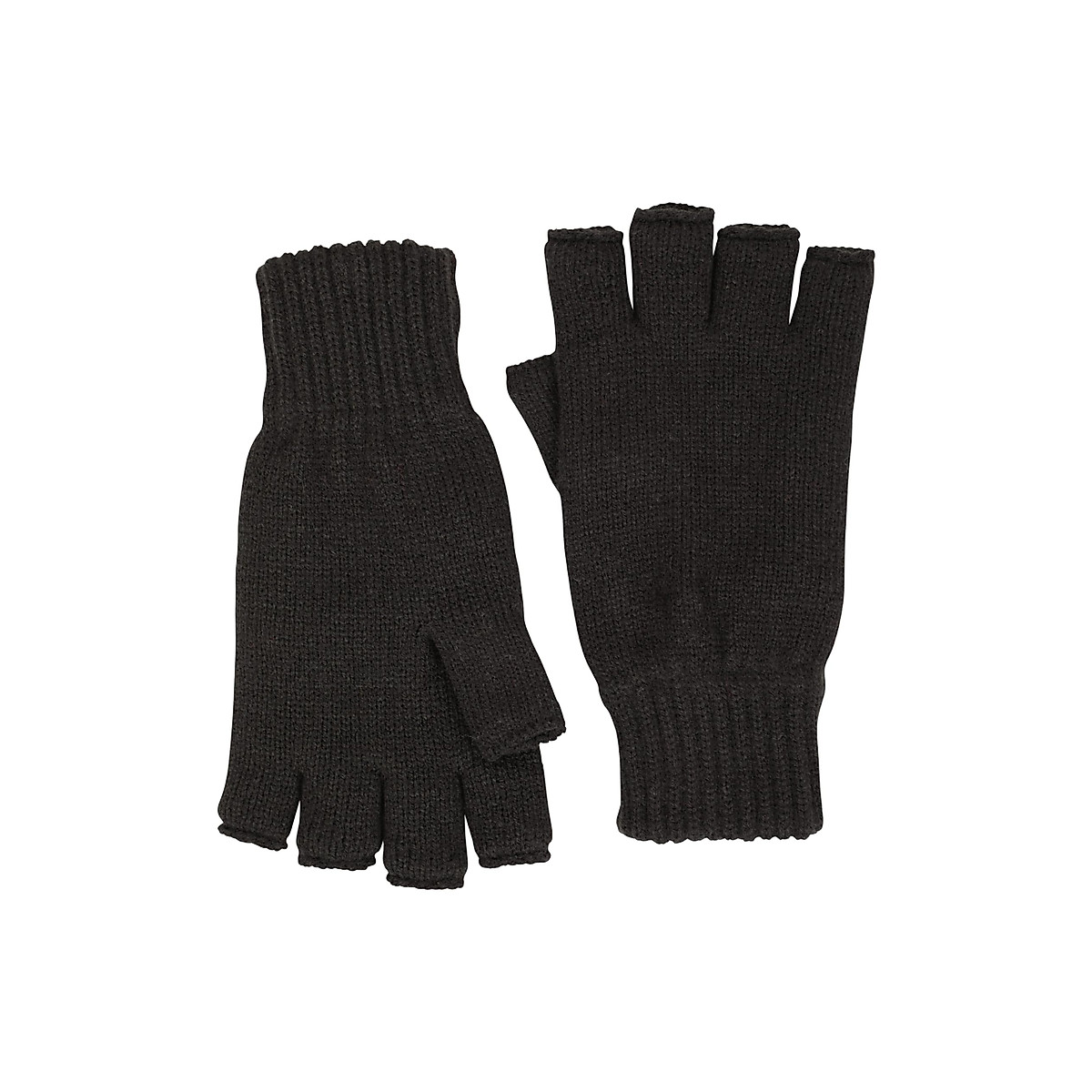 Mountain Warehouse Fingerless Knitted Gloves - Light Ski Gloves Black