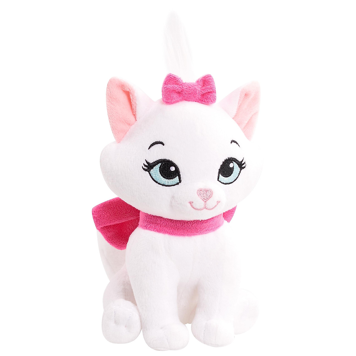 Disney Classics Bean 6.5-inch Small Plush Stuffed Animal, Marie, Cat, The Aristocats Plush, Kids Toys for Ages 2 Up by Just Play
