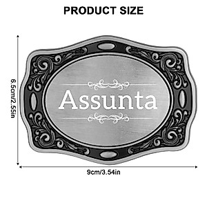 Sinseike Personalized Western Cowboy Name Belt Buckle for Men (classic)