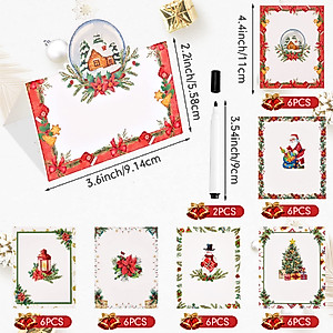 36 Pieces Christmas Place Cards for Table Holiday Name Cards Rustic Table Name Cards Christmas Place Card Holders Colorful Birthday Place Cards for Christmas Holiday Dinner Party (Vivid Style)
