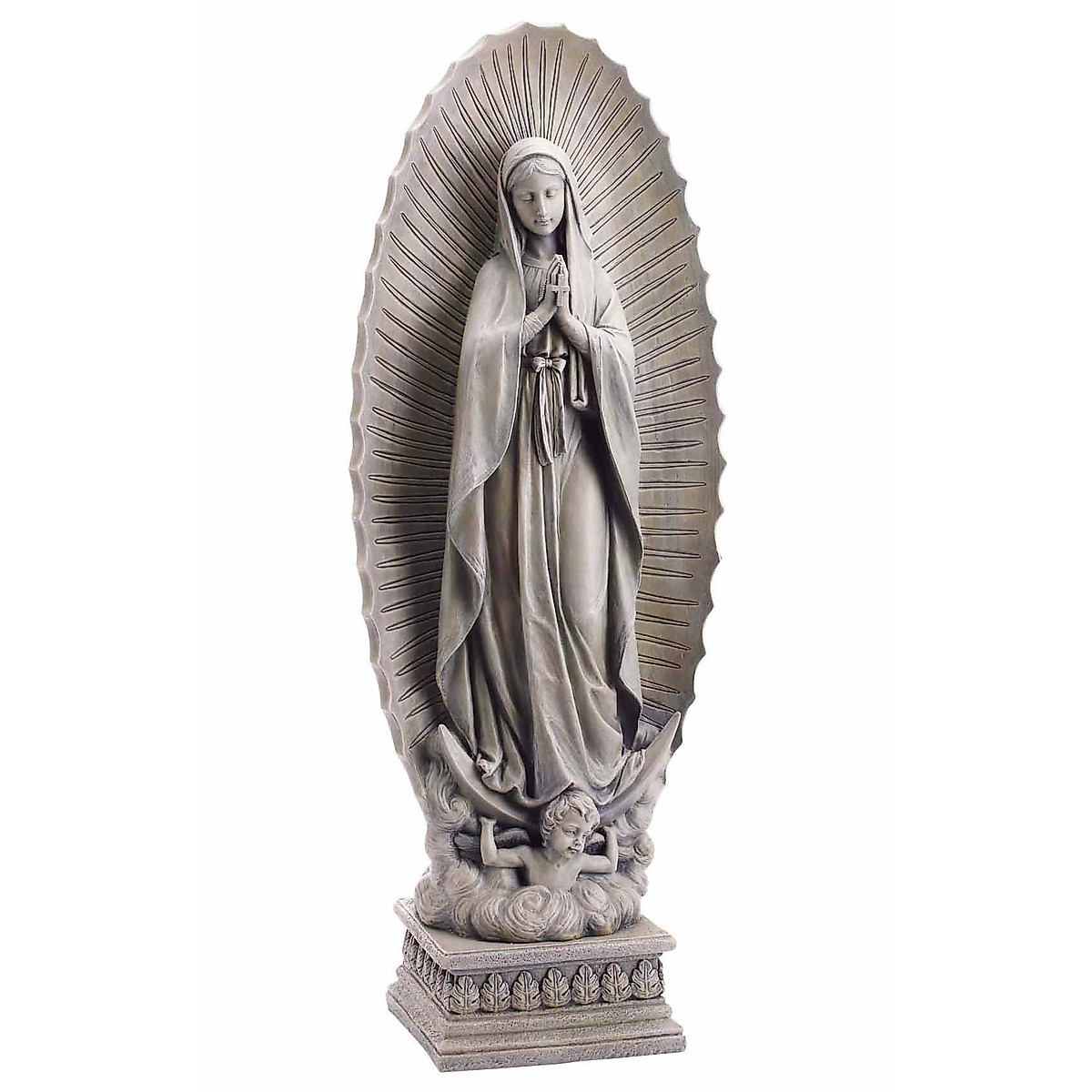 Avalon Gallery Our Lady of Guadalupe Resin Home Patio and Garden Statue, 37 1/2 Inch