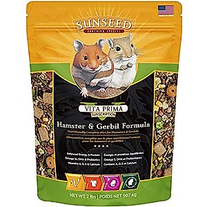 (3 Pack) Vitakraft Vita Prima Hamster and Gerbil Formula - 6 Pounds Total