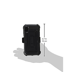 SUPCASE Unicorn Beetle Pro Series Case Designed Designed for iPhone X, with Built-In Screen Protector Full-body Rugged Holster Case for Apple iPhone X / iPhone 10 (2017 Release) (Black)