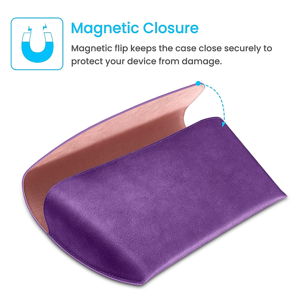 Stethoscope Case for MDF Acoustica Lightweight Stethoscope, SKYREH PU Leather Portable Carry Case for 3M Littmann Classic III, Cardiology IV, 3M Lightweight II S.E.Stethoscope (Purple)