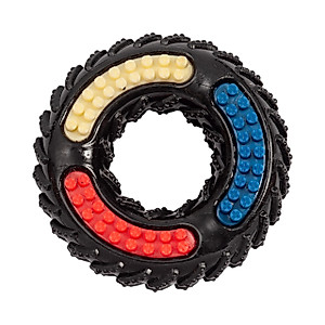 Country Living 'Tire of Fun' Recyclable TPR Textured Dog Chew Toy - Durable, Non-Toxic, and Interactive Playtime Companion for Dogs, Ideal for Dental Support and Mental Stimulation