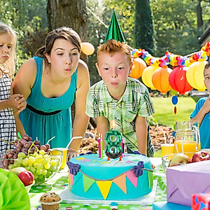 lasuroa TNT Themed Birthday Candles for Cake, Green Number Birthday Candles Pixel Birthday Candles TNT Cake Toppers for Birthday Wedding Baby Shower Video Game Party Supplies Decoration (Number 8)