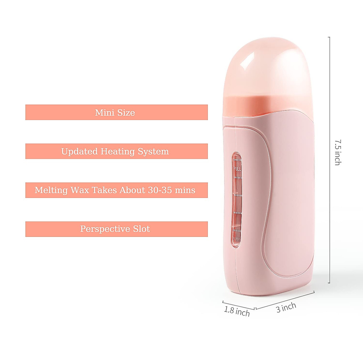 Roll on Wax,4 Pack Wax Roller Kit with Wax Warmer & 200 Wax Strips & Wax Cleanser Kit,Home Rose & Milk Roller Waxing Kit for Women Hair Removal, Waxing kit Roll On for Sensitive Skin Legs Beth lee