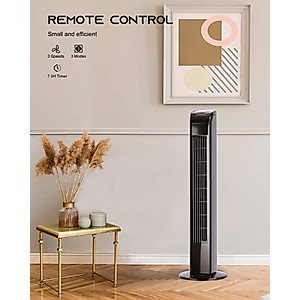 Evaporative Air Cooler, MEPTY Swamp Cooler with 4.2 Gallons Water Tank, Remote Control, 3 Modes & Speeds, 90°Oscillation, 12H Timer, Portable Air Cooler for Home, Office (31 Inch) (Black)