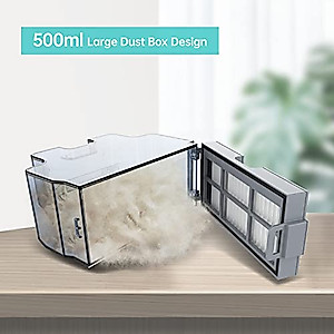 Lefant Robot Vacuum Cleaner, Tangle-Free Suction, Slim, Quite, Automatic Self-Charging, Wi-Fi/App/Alexa/Remote Control, Good for Pet Hair, Hard Floor and Low Pile Carpet, M210 Black