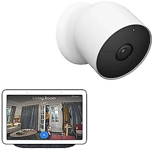 Google Nest Cam Battery Wireless Outdoor Camera and Screen Bundle (Single Camera and Screen)