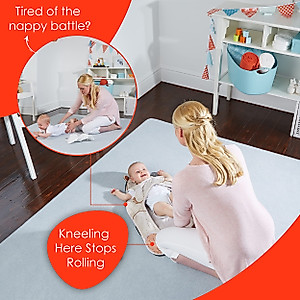 Anti roll Changing mat Baby - The Wriggler Portable Travel pad with Straps