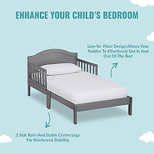 Dream On Me Sydney Toddler Bed in Steel Grey, Greenguard Gold Certified