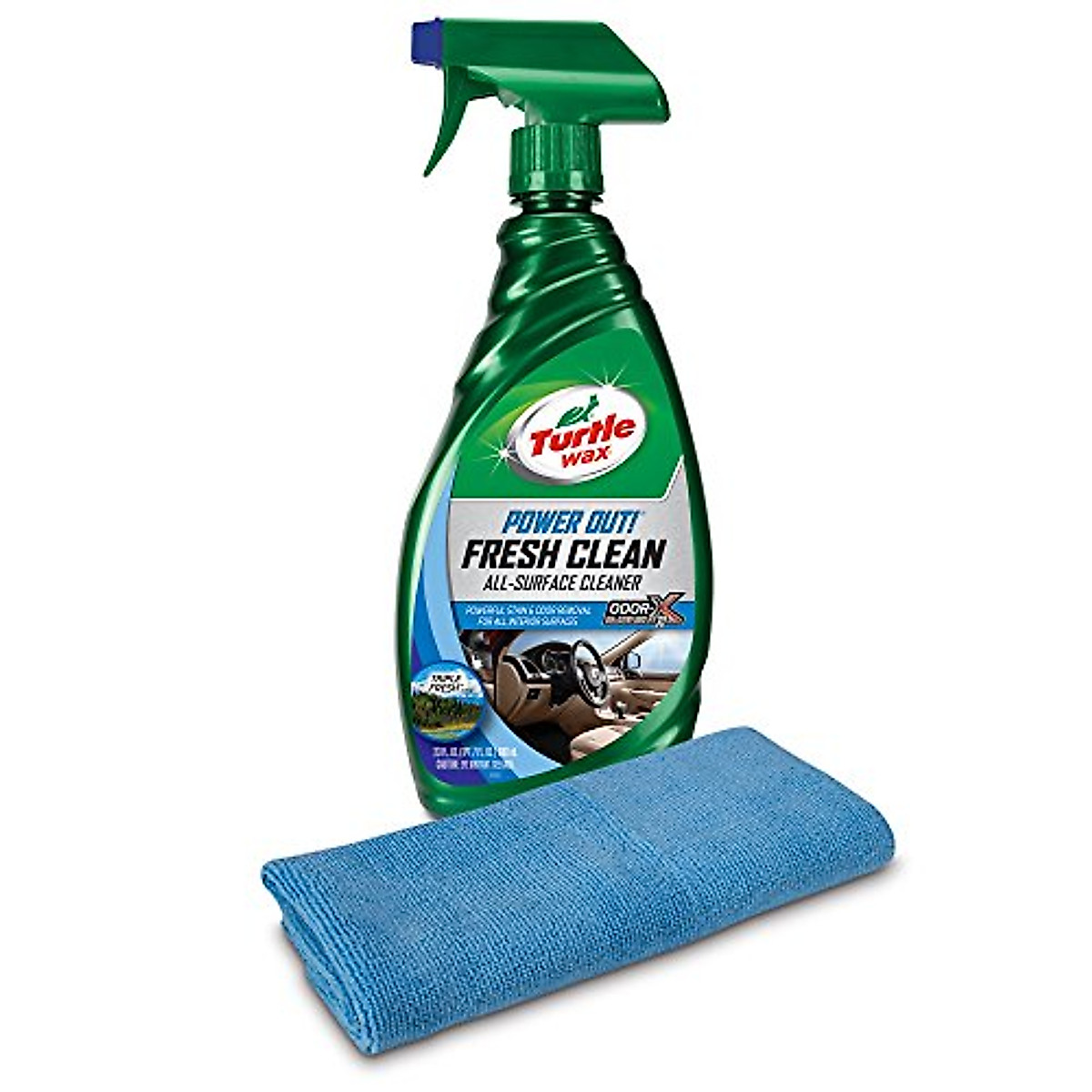 Turtle Wax 50827 Power Out! Fresh Clean All-Surface Cleaner Triple Fresh & Microfiber Towel