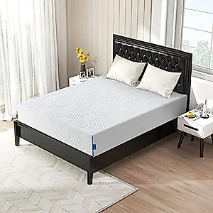 IULULU California King Mattress 12 Inch, Cooling Gel Infused Memory Foam Mattresses Medium Firm Mattress in a Box Regulates Temperature, Made in USA, 84''×72''