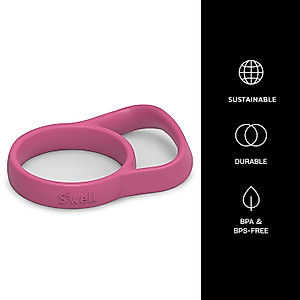 S'well Traveler Handle, Pink - On The Go Accessory for Your Bottle - Innovative Design and Flexible Grip Crafted from BPA-Free Soft Silicone