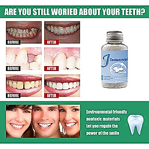 TUNKENCE FalseTeeth Kit Glue Tooth and Solid Gaps Teeth Denture Temporary Adhesive Home Textile Storage Moving Organizer