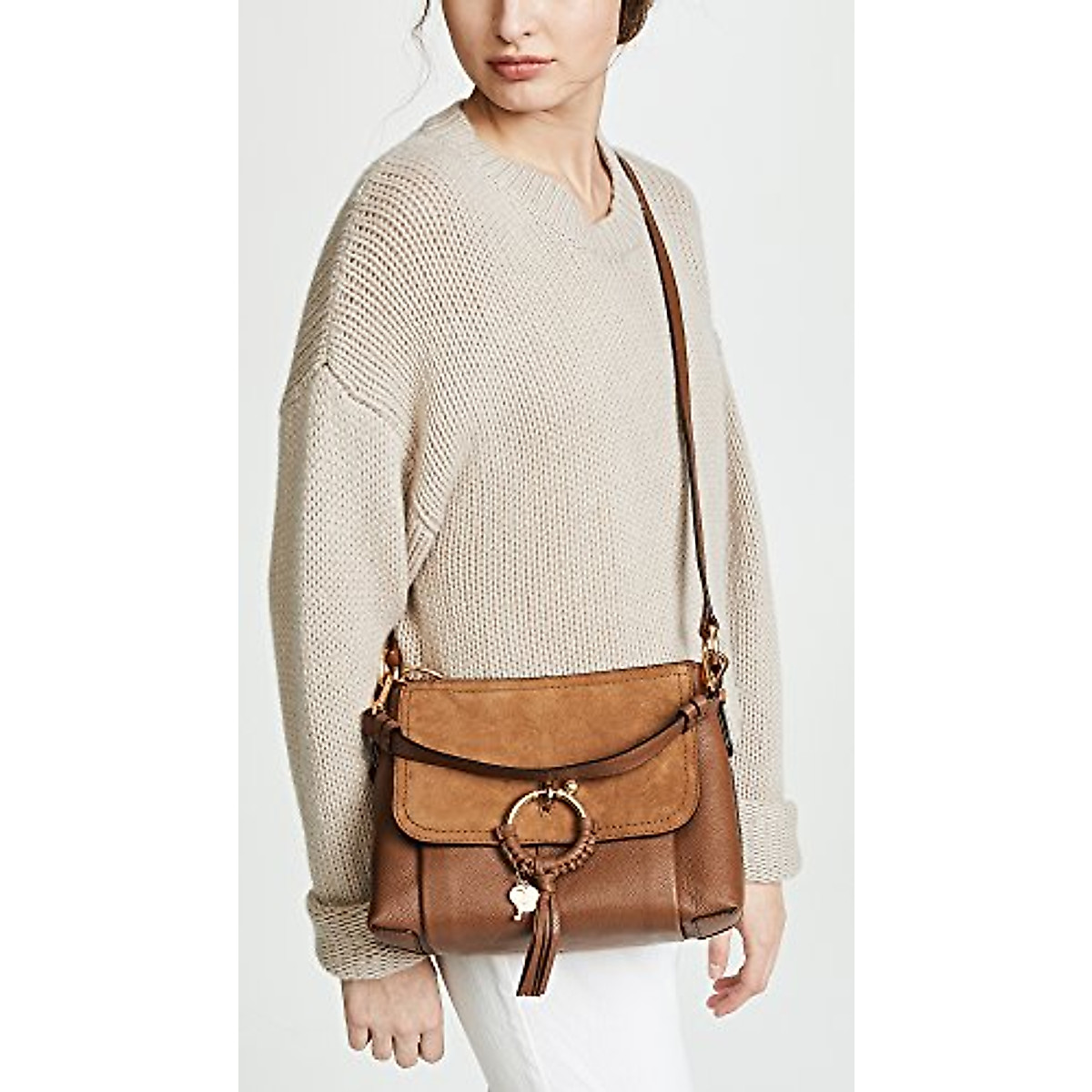 See by Chloe Women's Joan Small Hobo Bag, Carmello, Tan, One Size