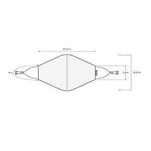 Bloch Soft Stretch Reusable Face Mask, White, Adult, 3 Count (Pack of 1)