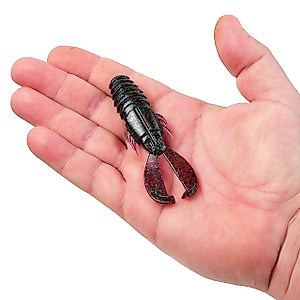 Berkley Powerbait Crash Craw Fishing Soft Bait, 3 1/2", June Bug