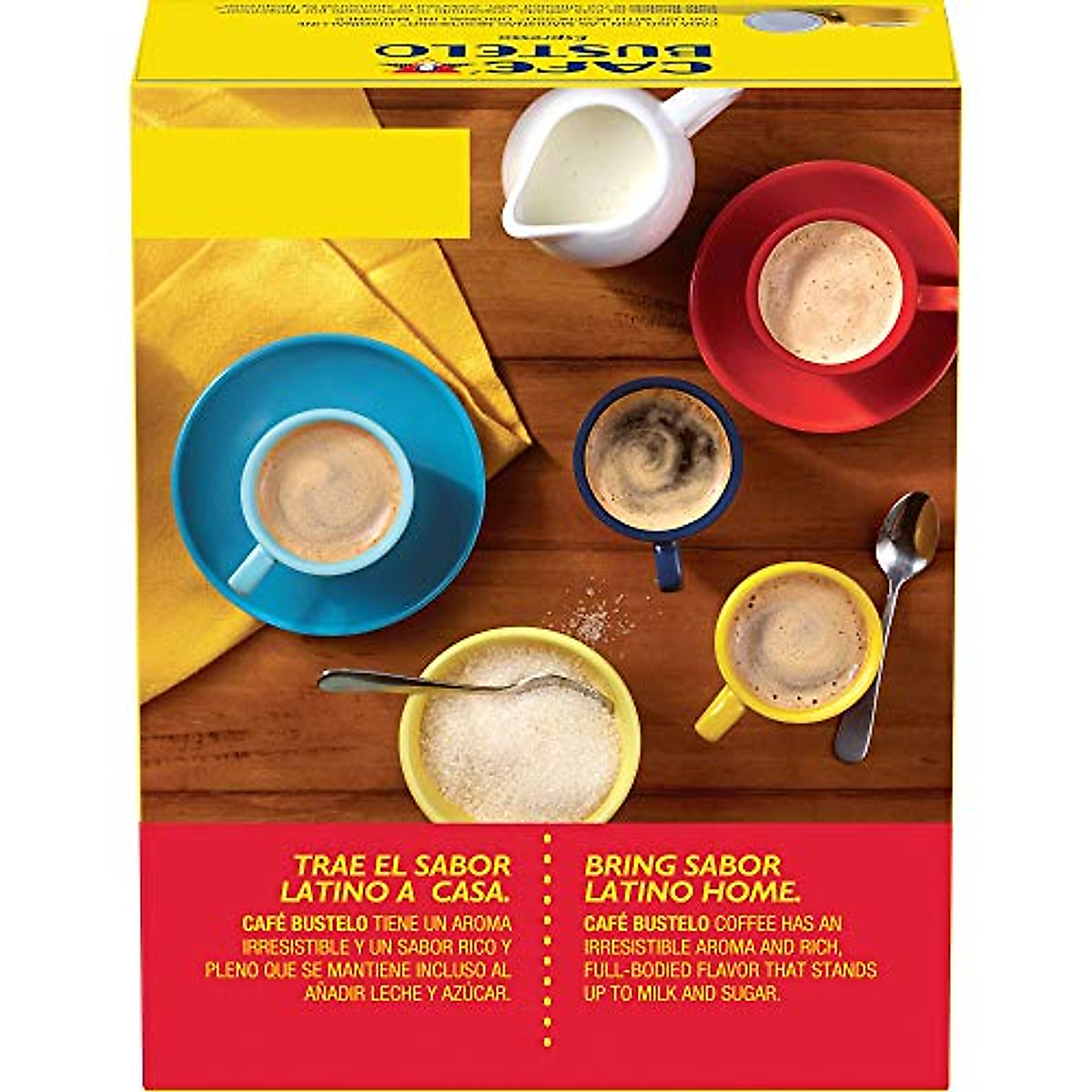 Café Bustelo Espresso Dark Roast Coffee, 10 Count Capsules for Espresso Machines, 11 Intensity
