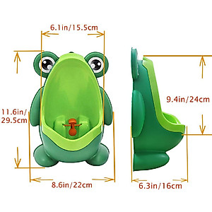 HGUIM Frog Pee Training,Toilet Pee Trainer with Funny Aiming Target Frog Pee Training, Urinals for Boys (Blue)