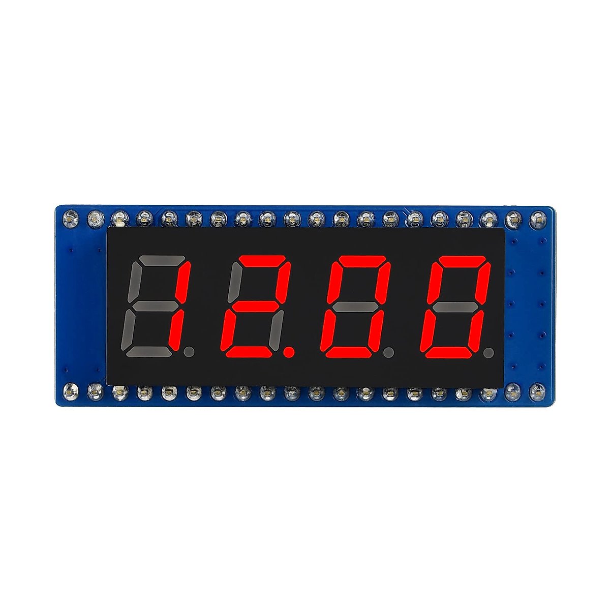 waveshare 4-Digit 8-Segment Display Module for Raspberry Pi Pico Embedded 74HC595 Driver SPI-Compatible Comes with Raspberry Pi Pico C/C++ and MicroPython Demo