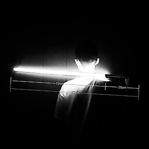 YDDSABER Pro Lightsaber, Jedi Sith Force FX LED Heavy Dueling, Rechargeable Light Saber for Adults & Kids, Metal Hilt, Loud Sound, High Light with FOC, Blaster (White)