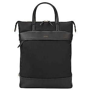 Targus Newport Convertible 2-in-1 Backpack to Tote Bag, Sleek Professional Business Purse Bag and Protective Sleeve fits 15-Inch Laptop, Black (TSB948BT)