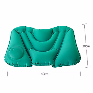 oAutoSjy Press Inflatable Pillow for Neck Lumbar Support Camping Pillow Comfortable Travel Air Pillow Ultralight Inflatable Camping Pillow for Sleeping Portable Inflatable Cushion for Car Home Office
