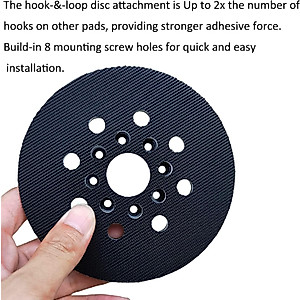 Tockrop 2 Pack 5 Inch 8 Hole Hook & Loop Replacement Sander Pad for 5" Bosch ROS20VS, ROS20VSC, ROS20VSK, ROS20, ROS10 Random Orbit Sander Sanding Backing Pad