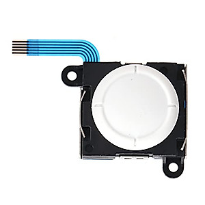 Joystick Button Module, Easy to Install Portable Lightweight Thumb Stick Comfortable for Switch Lite Controller(White)