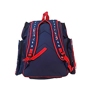 Hagan H-3.0 Multi-Sport Backpack Bag, Hockey, Baseball, Softball, lacrosse, field hockey - Large (Blk/Blue)