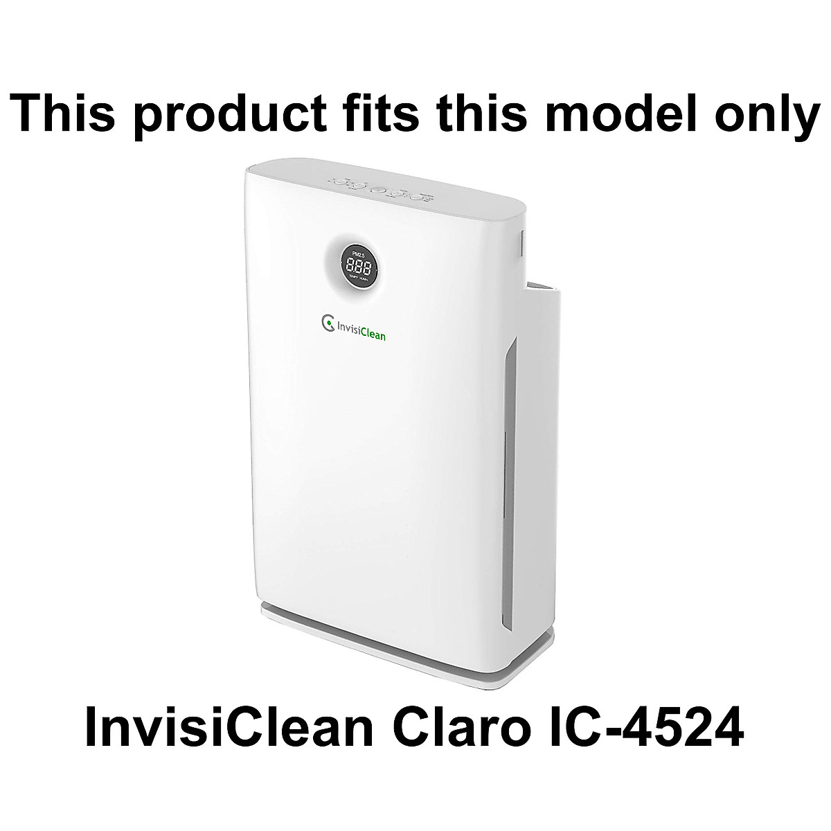 InvisiClean Replacement Activated Carbon Prefilter - 4 Pack - Genuine Prefilter for InvisiClean Claro Air Purifier IC-4524