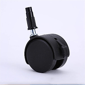 Computer Chair, Universal Office Chair Wheels 4pcs M10 Wearable Rubber Swivel Caster Smooth Rotate Mute Rollers Furniture Hardware