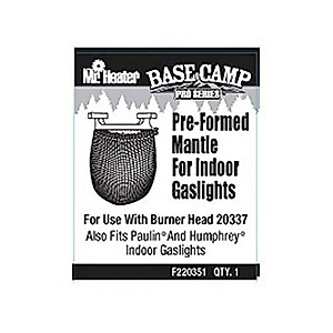 Mr. Heater Base Camp Pro Series Pre-Formed Mantle for Indoor Propane Gaslights