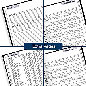 AT-A-GLANCE 2024 Weekly Planner, DayMinder, Quarter-Hourly Appointment Book, 8" x 11", Large, Hardcover, Monthly Tabs, Black (G520H0024)