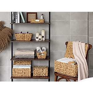 StorageWorks Water Hyacinth Wicker Baskets for Organizing