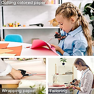 3 Pcs Household Laser Scissors Gadget Sewing Laser Scissors Sewing Laser Guided Scissors Electric Scissors for Cutting Fabric Fabric Scissors for Cut Straight Fast Fabrics Paper Crafts Sewing Gift