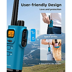 Bousnic Dog Shock Collar with Remote - [New Edition] 4000FT Dog Training Collar for Large Medium Small Dogs (8-120lbs) Waterproof E Collar with Beep, Vibration, Safe Shock