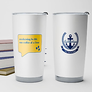 Custom Stainless Steel Tumbler - Personalized 20oz Insulated Drinkware (No Handle) - Travel Mug with Lid and Straw - Upload Your Design, Photo, or Logo - Perfect for Anniversary or Birthday Gifts